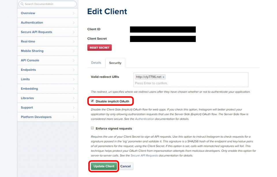 Instagram APIを使ってみる | cly7796.net