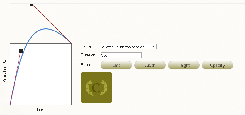 Transition Timing Functionのcubic Bezierを使ってみる